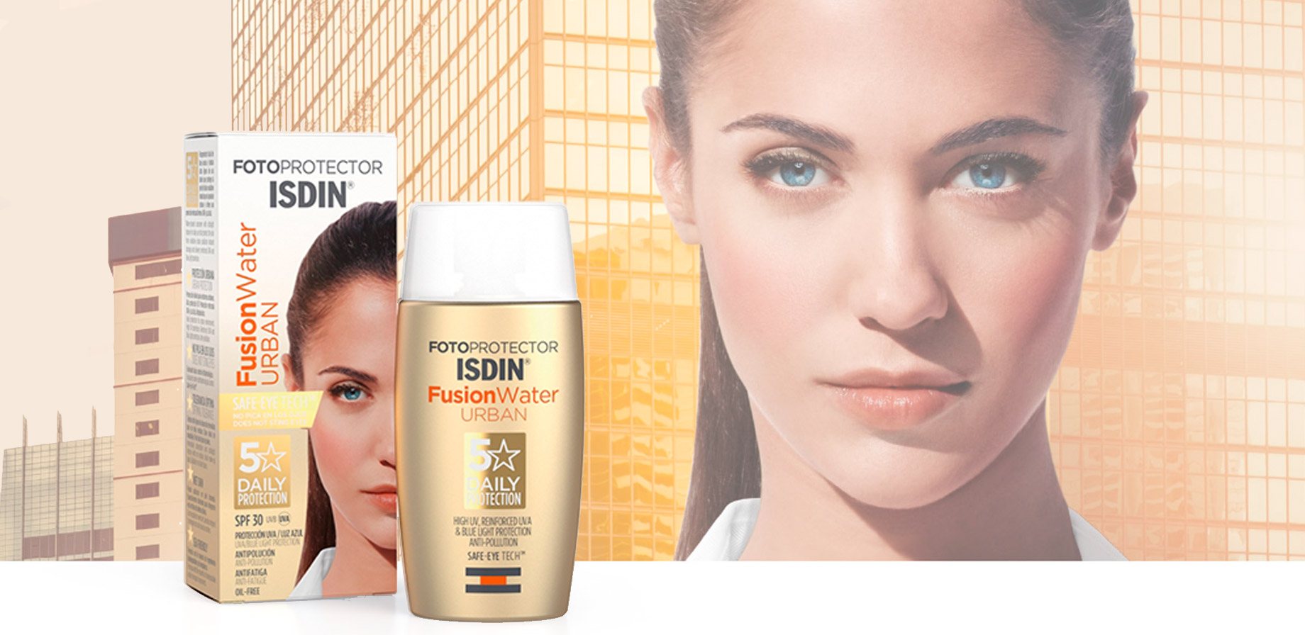 ISDIN Fotoprotector Fusion Water Urban SPF30 | Protección solar facial ...