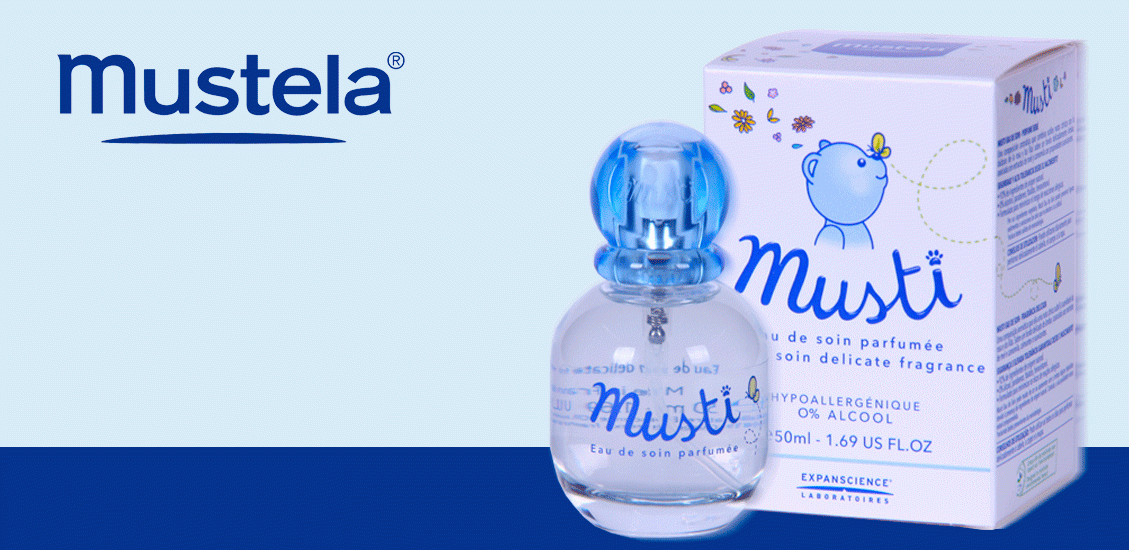 Musti, el perfume de Mustela | Farmacia Jiménez