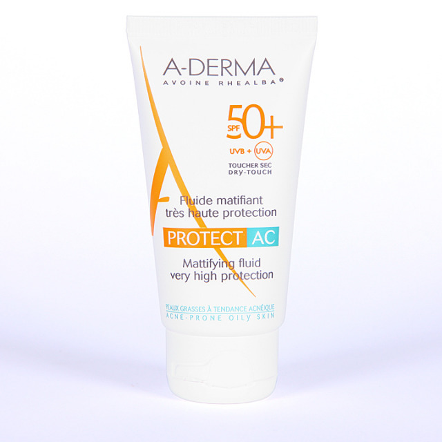 A-Derma Protect AC Fluido Matificnate SPF 50+ | Farmacia Jiménez