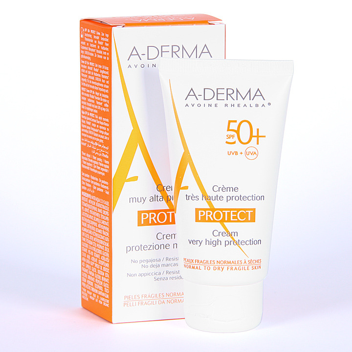 A-Derma Protect Crema solar SPF 50+ | Farmacia Jiménez