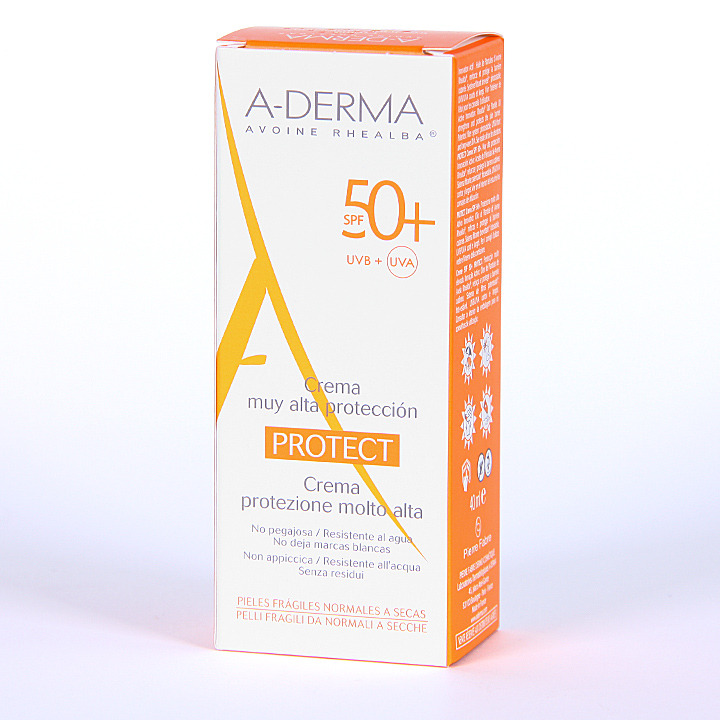 A-Derma Protect Crema solar SPF 50+ | Farmacia Jiménez