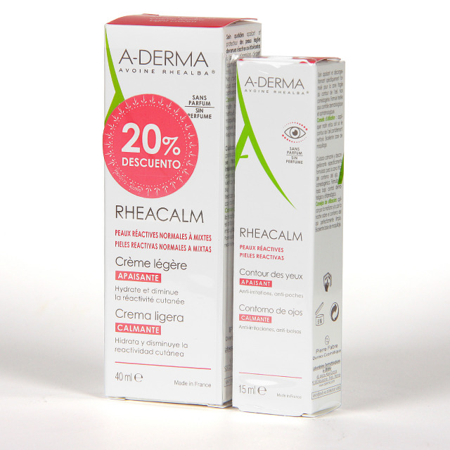 A-Derma Rheacalm Crema Ligera + Contorno de ojos Pack 20% DTO | Pieles ...