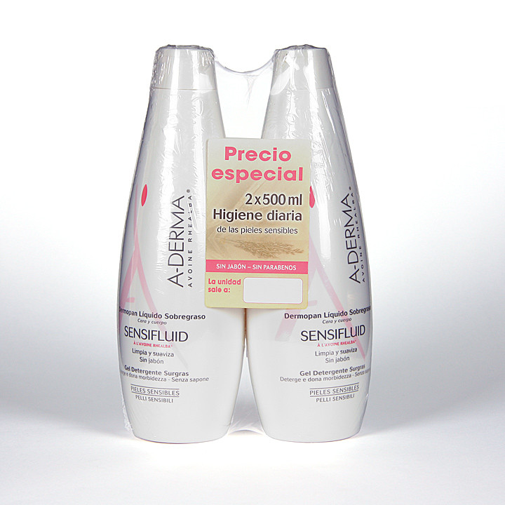 A-Derma Sensifluid Dermopan líquido sobregraso Duplo Piel Seca ...
