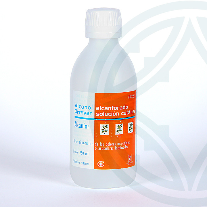 Alcohol Alcanforado Orravan solución tópica 250 ml | Analgésico tópico ...