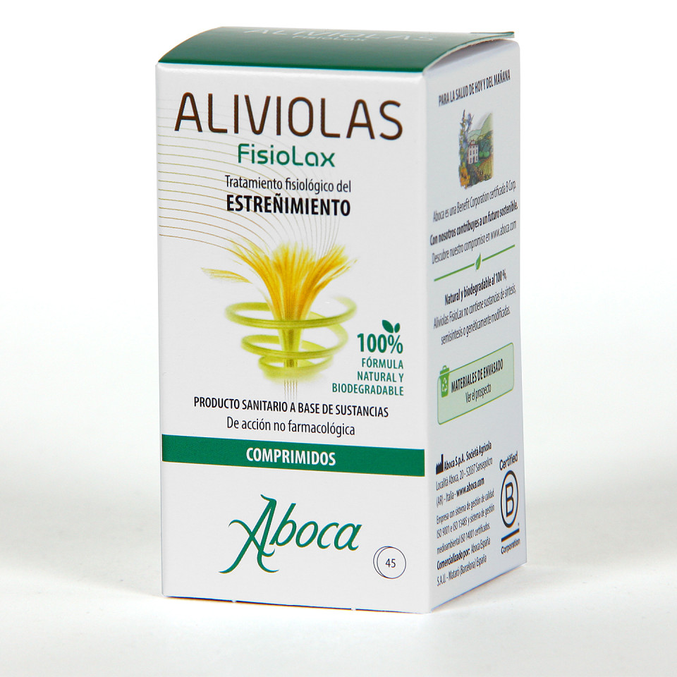 Aliviolas Fisiolax 45 comprimidos | Farmacia Jiménez