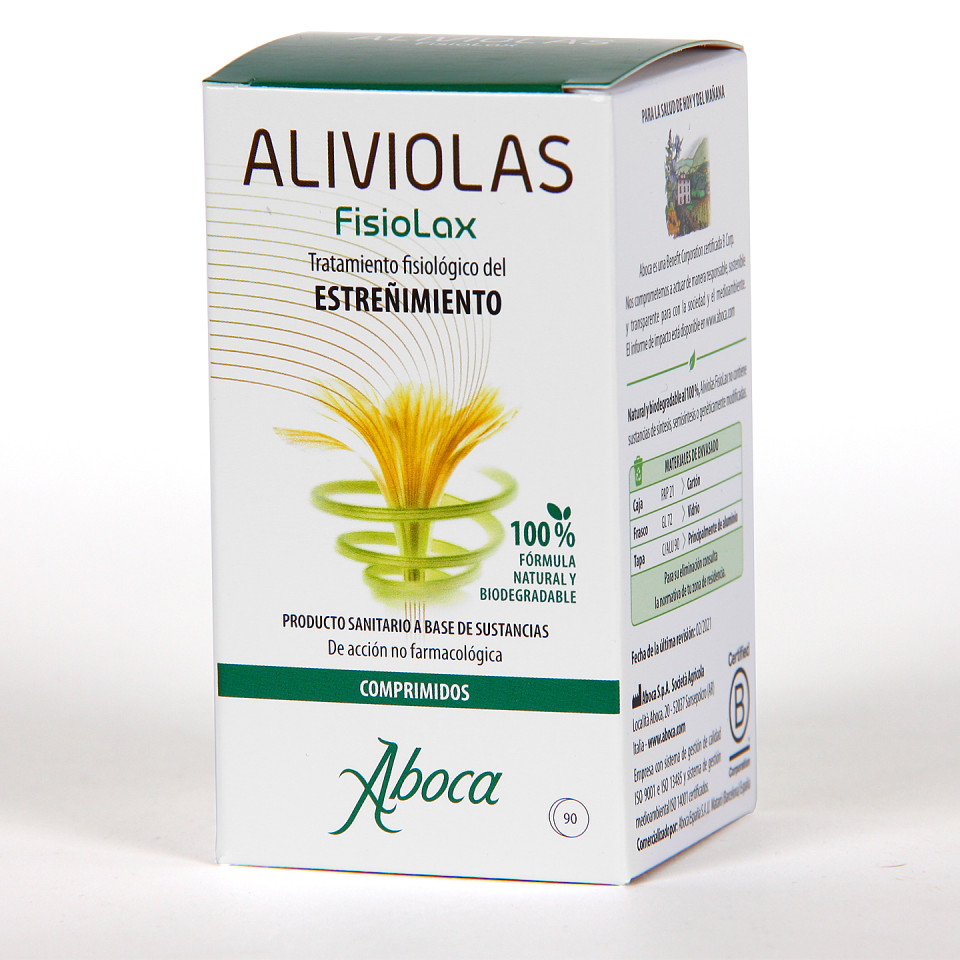 Aliviolas Fisiolax 90 comprimidos | Farmacia Jiménez