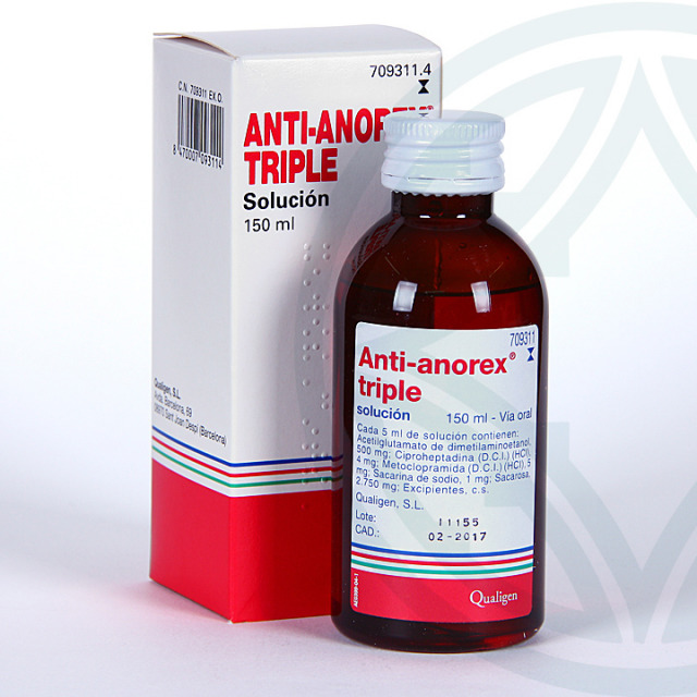 Anti-Anorex Triple solución oral 150 ml | Ciproheptadina | Farmacia Jiménez