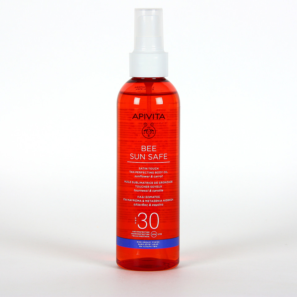 Apivita Bee Sun Safe Aceite Corporal para un bronceado perfecto SPF 30 ...