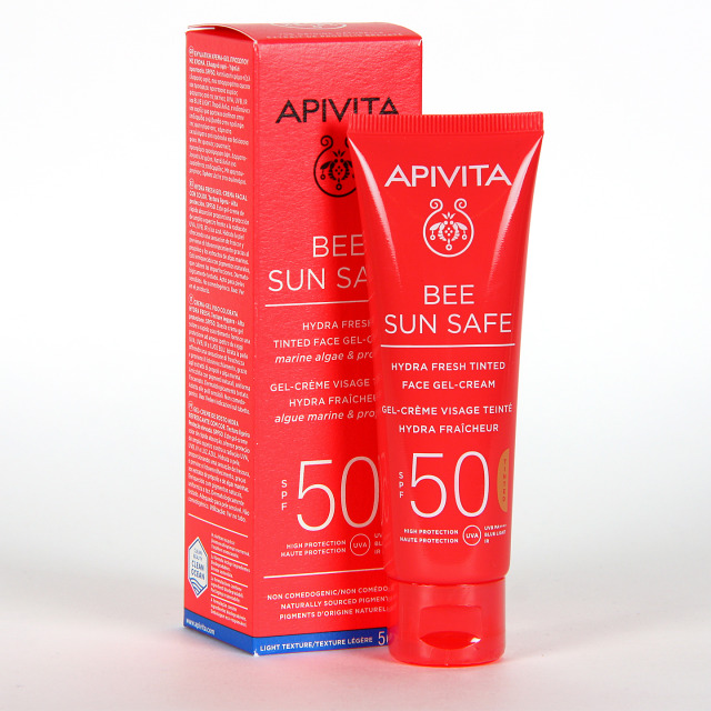 Apivita Bee Sun Safe Hydra Fresh Gel-Crema SPF50 con color | Farmacia ...