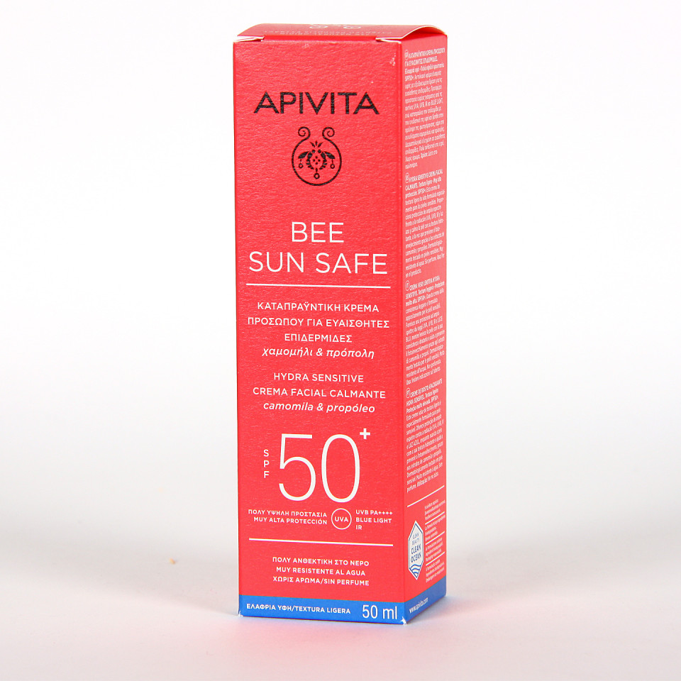 Apivita Bee Sun Safe Hydra Sensitive Crema Calmante SPF50 | Farmacia ...