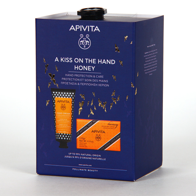 Apivita Crema de manos hidratante intensiva 50 ml & jabón natural 125 gr PACK PROMOCIONAL ...