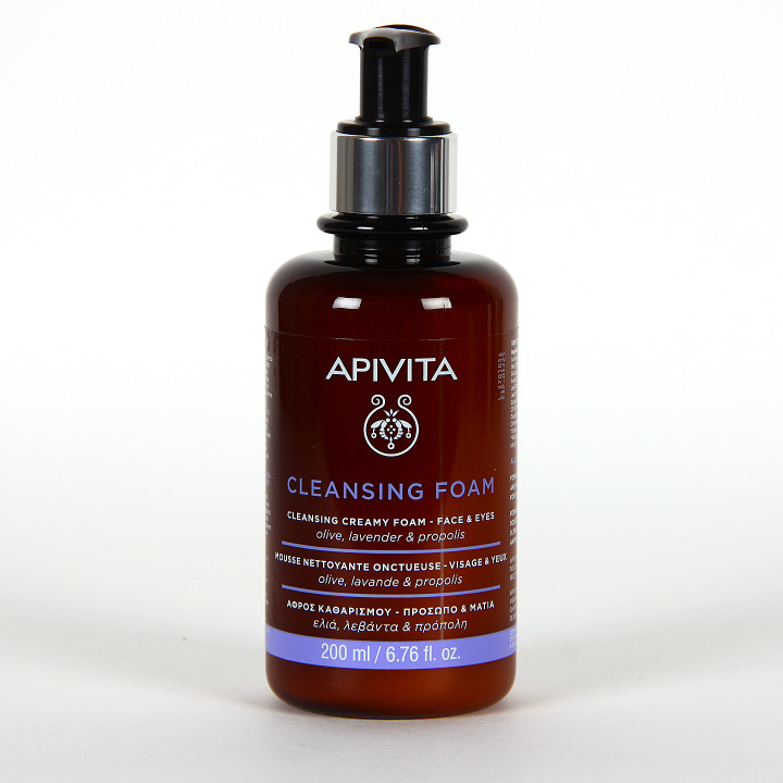Apivita Crema Espuma Limpiadora Facial y Ojos 200ml | Farmacia Jiménez