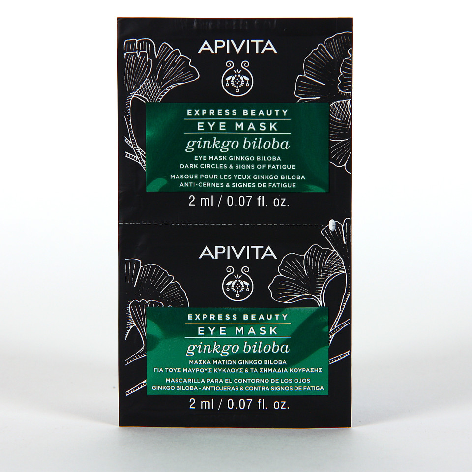 Apivita Express Beauty Mascarilla para el Contorno de Ojos con Ginkgo ...