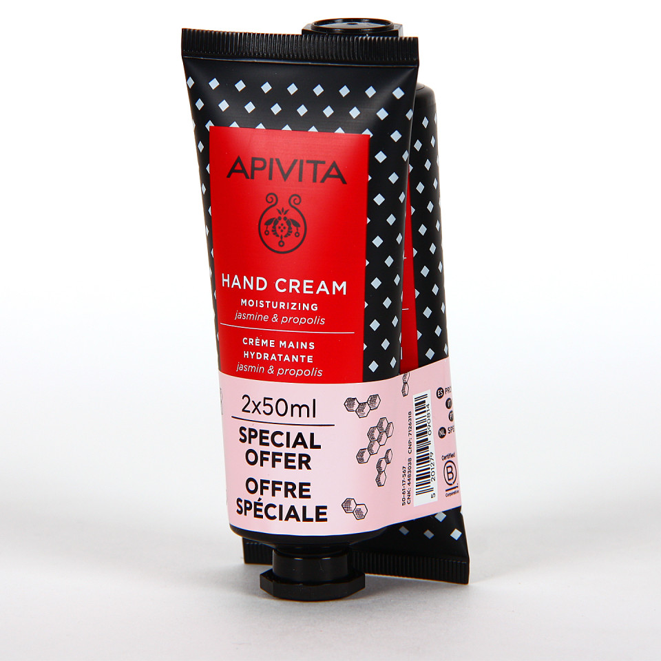 Apivita PACK DUPLO Crema de Manos con textura ligera 4,4g | Farmacia Jiménez