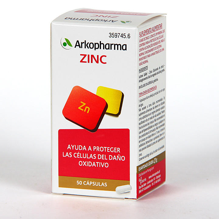 Arkopharma Zinc 50 cápsulas | Arko Real - Arkocapsulas | Farmacia Jiménez