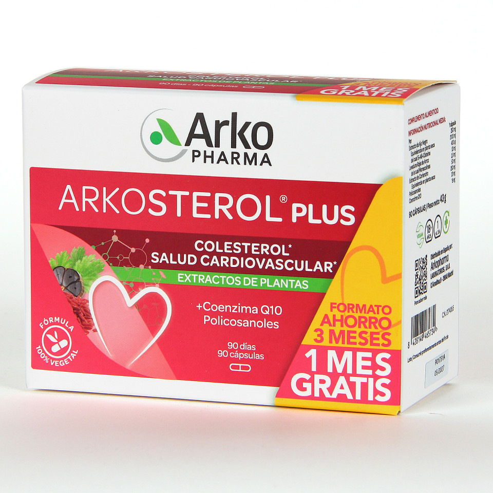 Arkopharma Arkosterol Plus 90 Cápsulas Formato Ahorro | Farmacia Jiménez