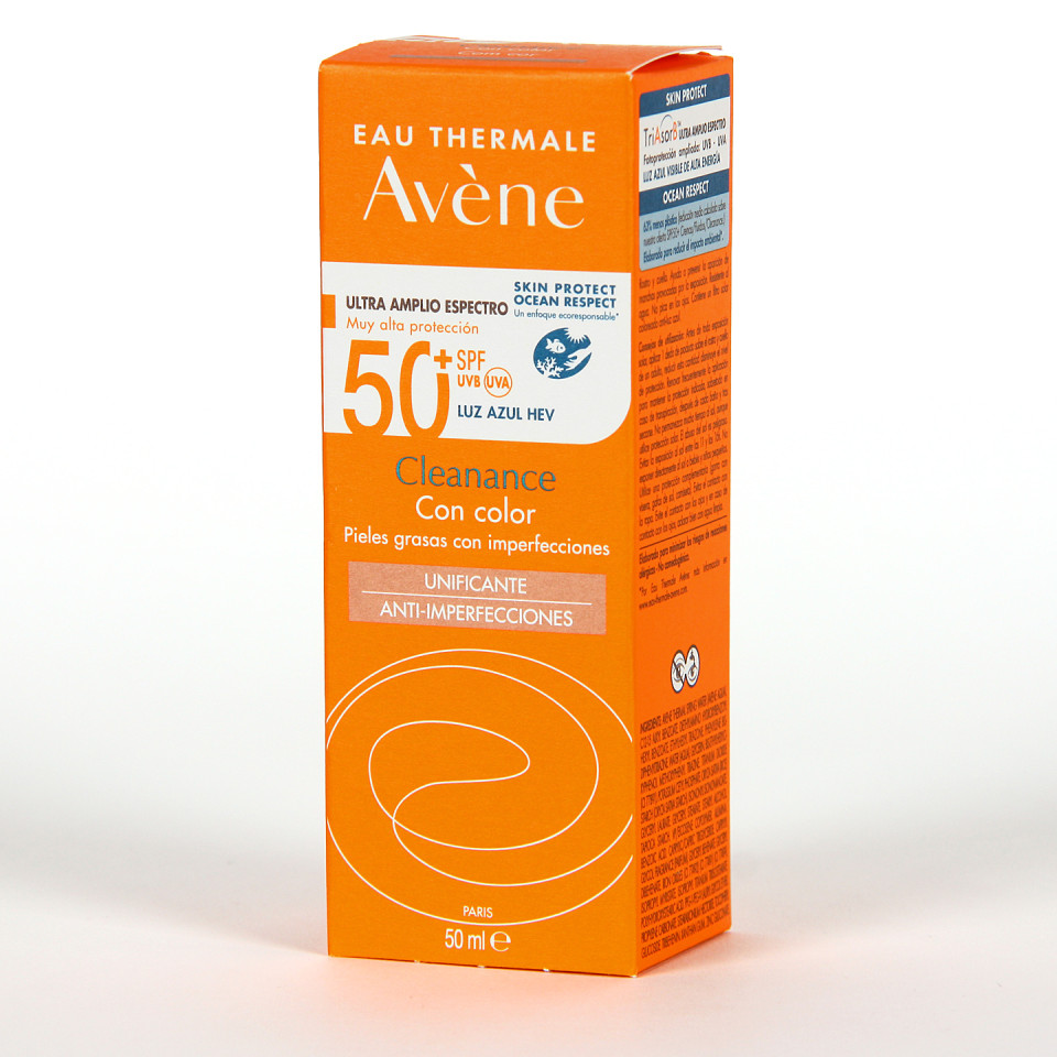 Avene Solar Cleanance Color SPF50+ 50 ml | Farmacia Jiménez