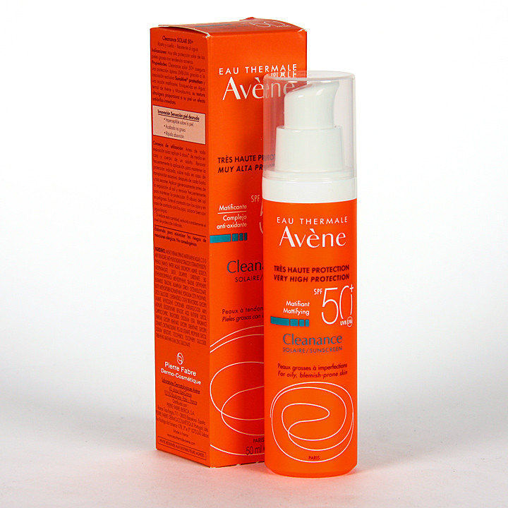 Avène Solar Cleanance SPF 50+ oil free 50 ml | Farmacia Jiménez