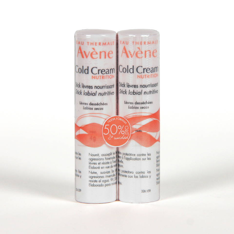 Avene Stick Labial Cold Cream 4g Pack Duplo | Farmacia Jiménez
