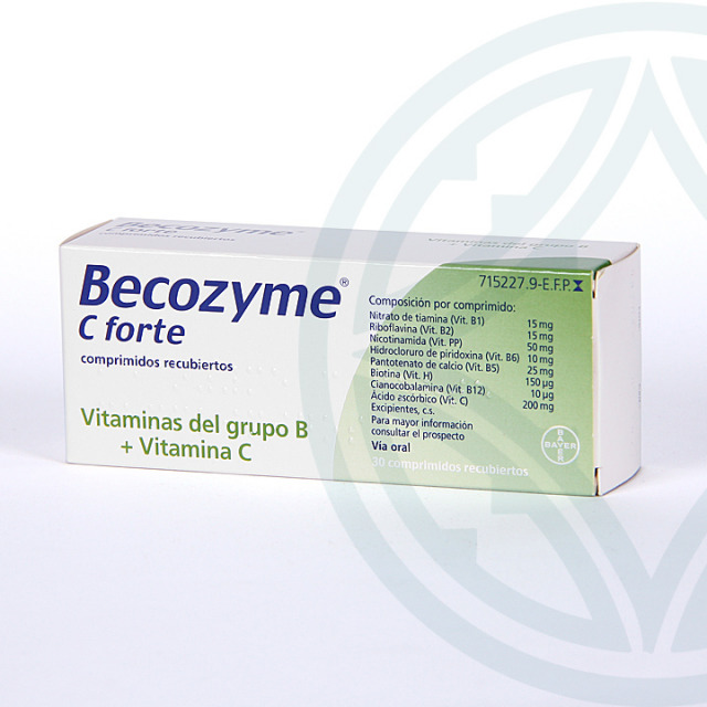 Becozyme C Forte 30 comprimidos recubiertos | Vitaminas del Grupo B y C ...