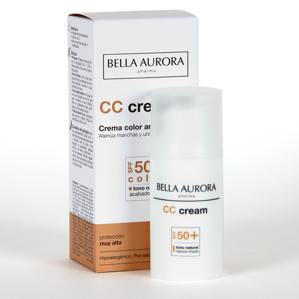 Bella Aurora CC Cream Antimanchas Color Piel Sensible SPF50+ 30ml ...