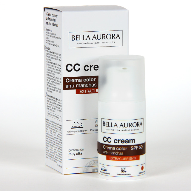 Bella Aurora CC Crema Color Antimanchas Extracubriente SPF50+ 30ml ...