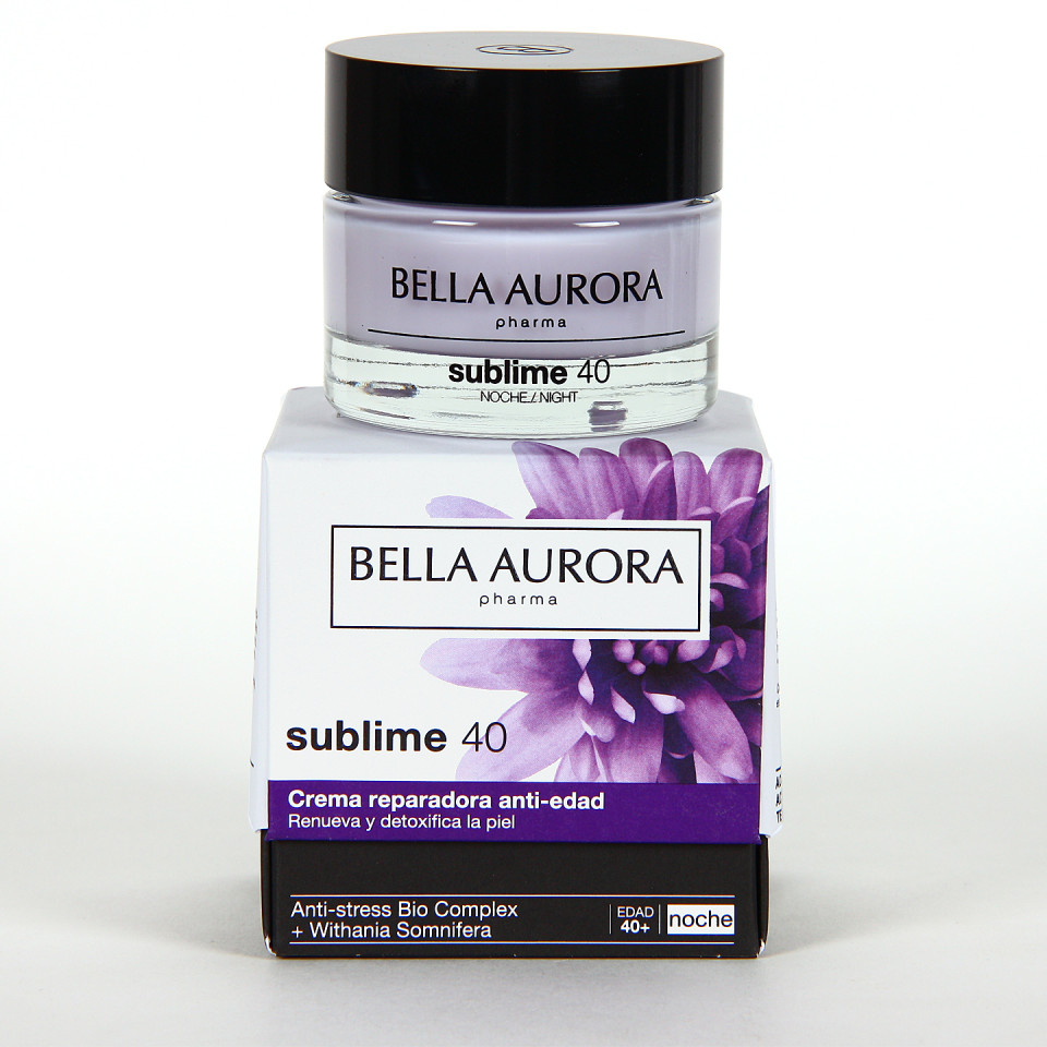 Bella Aurora Sublime 40 Noche Crema Reparadora Antiedad 50ml | Farmacia ...