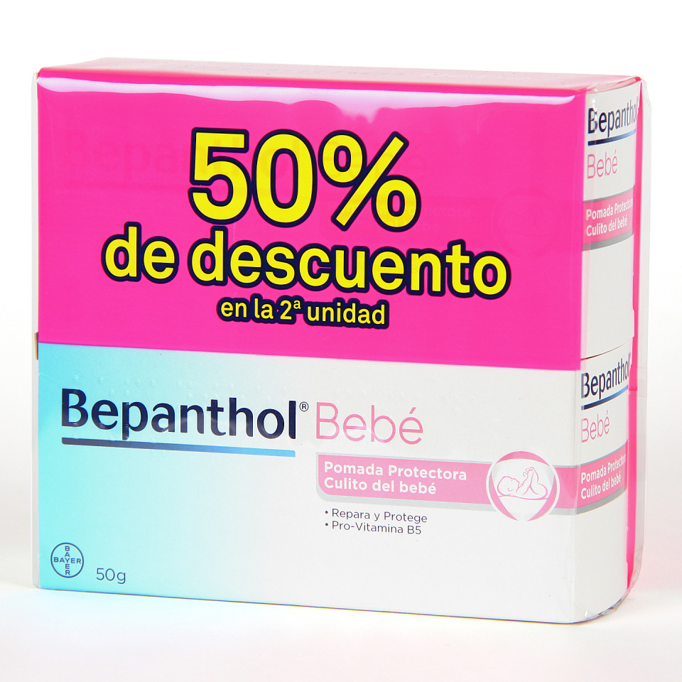 Bepanthol Pomada Protectora Bebé 50 g pack Duplo | Farmacia Jiménez
