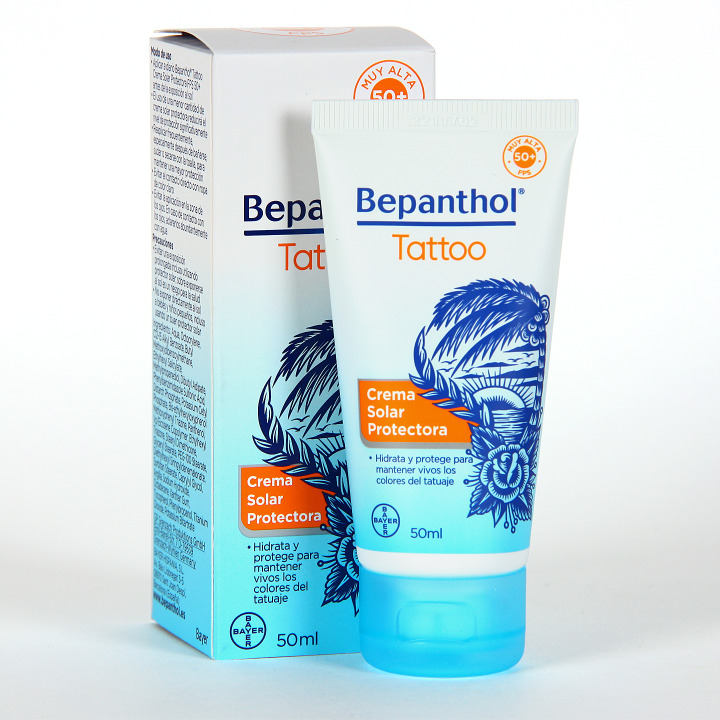 Bepanthol Tattoo Crema Solar SPF50 50ml | Farmacia Jiménez
