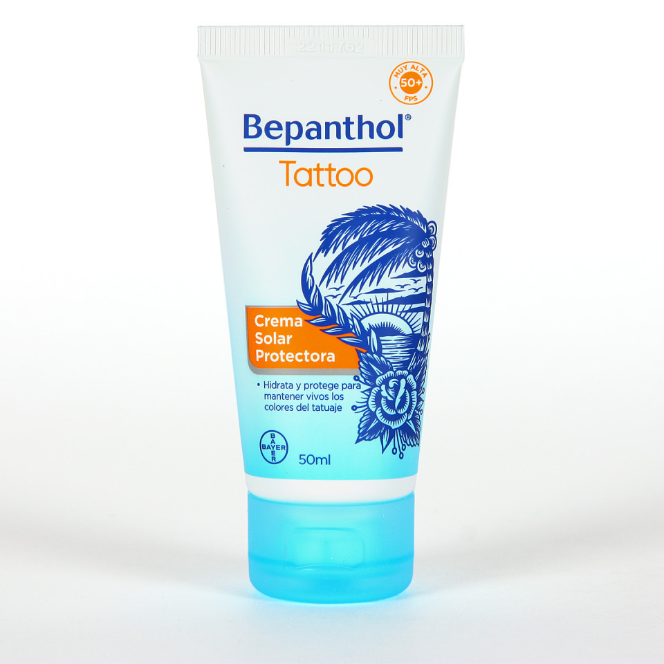Bepanthol Tattoo Crema Solar SPF50 50ml | Farmacia Jiménez