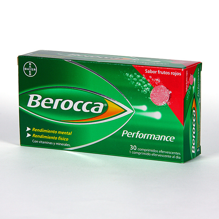 Berocca Performance 30 comprimidos efervescentes sabor frutos rojos ...