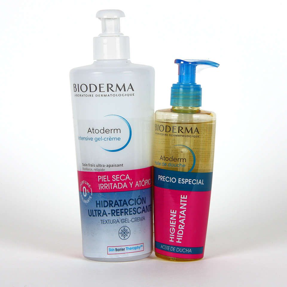 Bioderma PACK Atoderm Intensive Gel crema y Atoderm Aceite de ducha ...