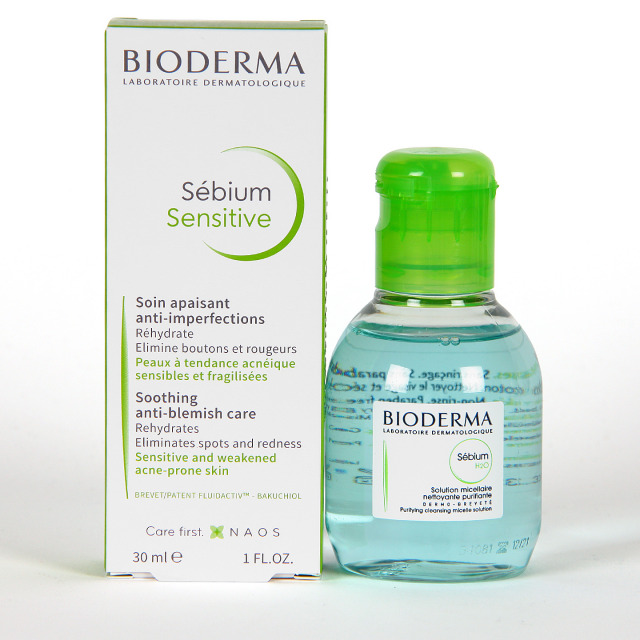 Bioderma Sebium Sensitive + Sebium H2O Agua Micelar 100 ml Pack ...
