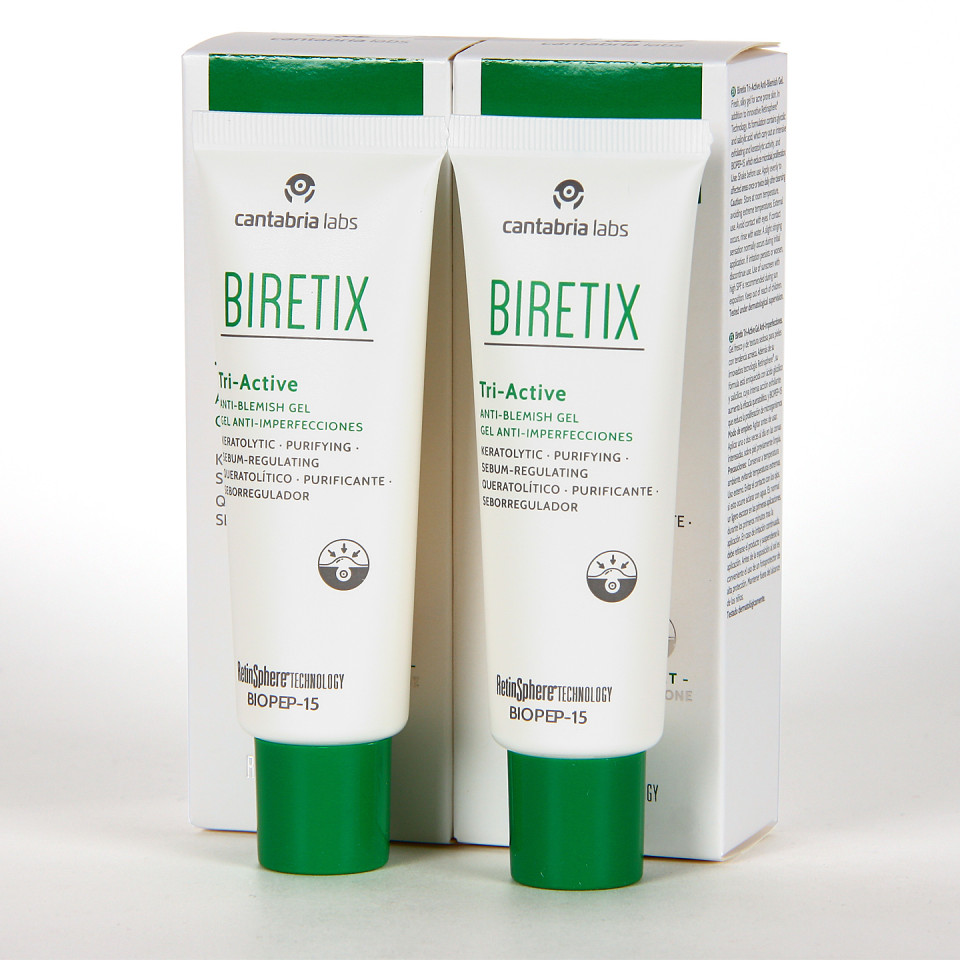 Biretix Tri-Active Gel PACK Duplo 20% Descuento | Farmacia Jiménez