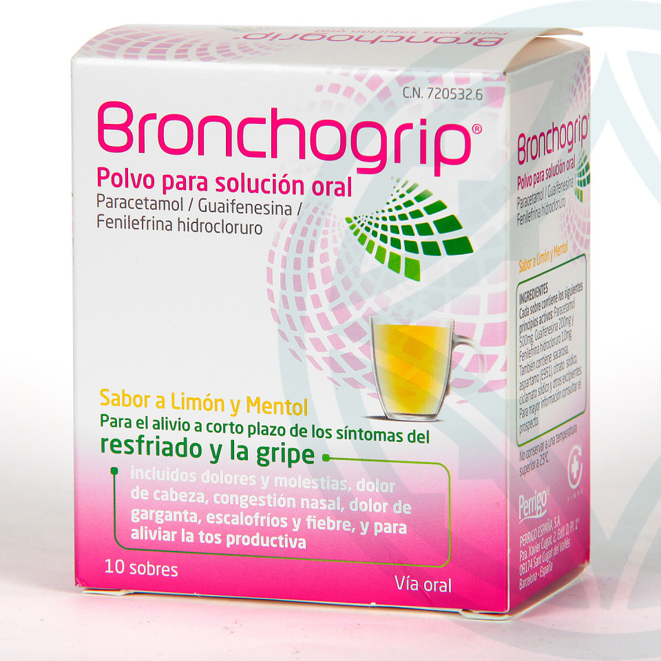 Bronchogrip Polvo para solución oral 10 sobres | Farmacia Jiménez