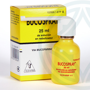 Bucospray aerosol 25 ml | Clorhexidina + Benzocaína | Farmacia Jiménez