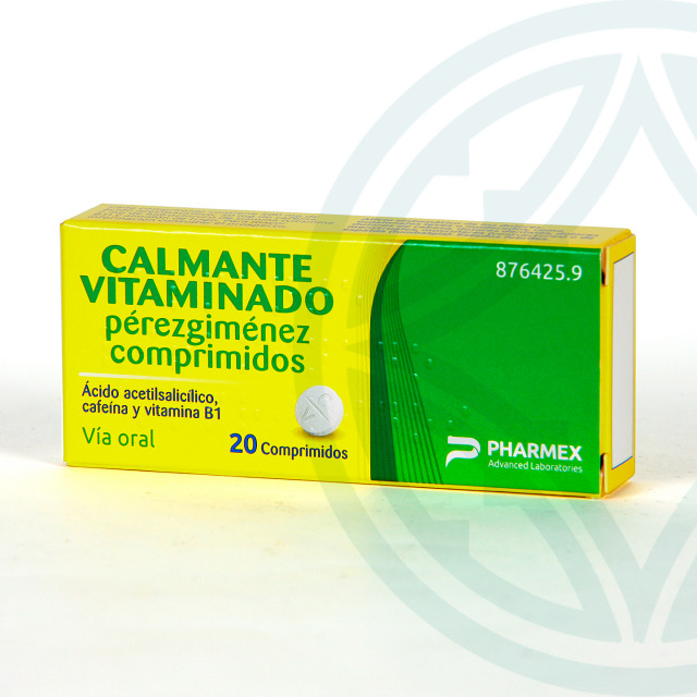 Calmante Vitaminado Perezgimenez 20 comprimidos | Farmacia Jiménez