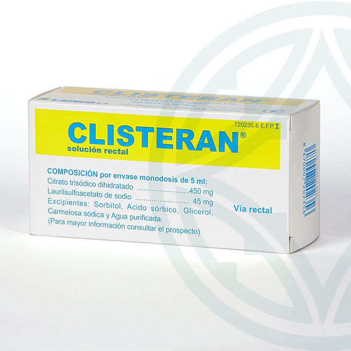 Clisteran solución rectal 4 enemas | Estreñimiento | Farmacia Jiménez
