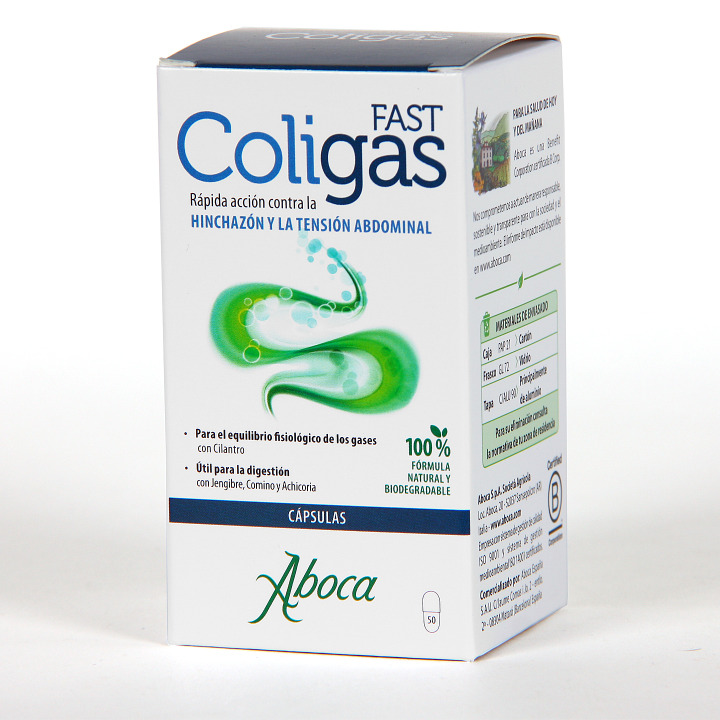 Coligas Fast 50 cápsulas | Farmacia Jiménez