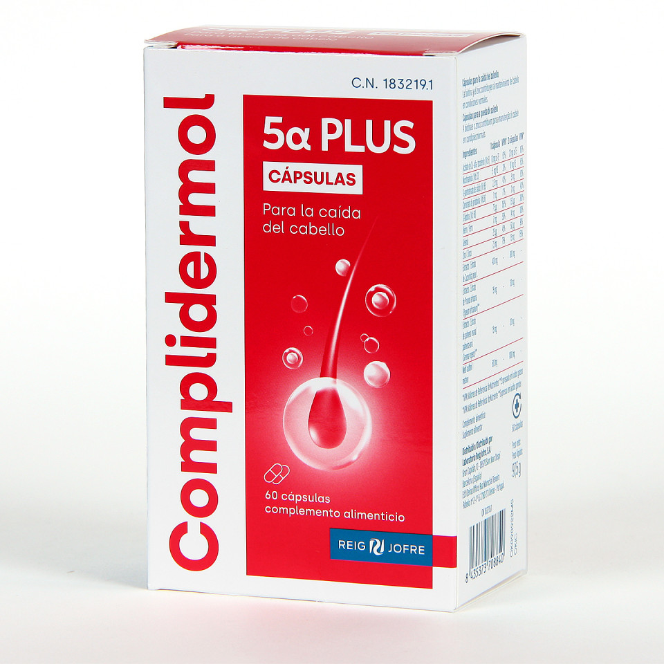 Complidermol 5 Alfa Plus 60 Cápsulas | Farmacia Jiménez
