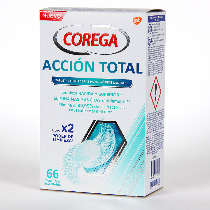 Corega Acción Total tabletas limpiadoras 44+22 pack Promo | Farmacia ...