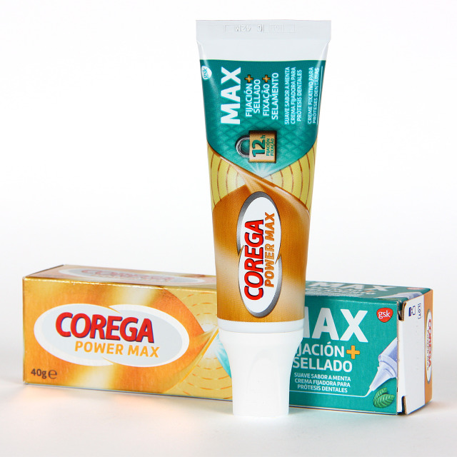 Corega Power Max Fijación + Sellado prótesis dentales 40g | Farmacia ...