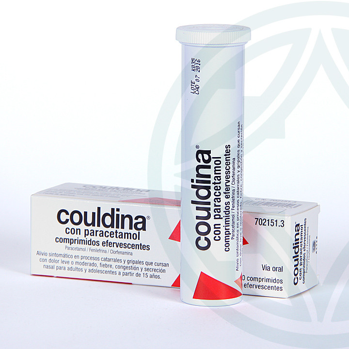 Couldina con Paracetamol 20 Comprimidos Efervescentes | Farmacia Jiménez