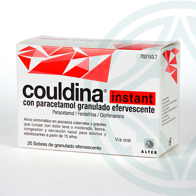 Couldina Instant con Paracetamol 20 Sobres Efervescentes | Antigripal ...