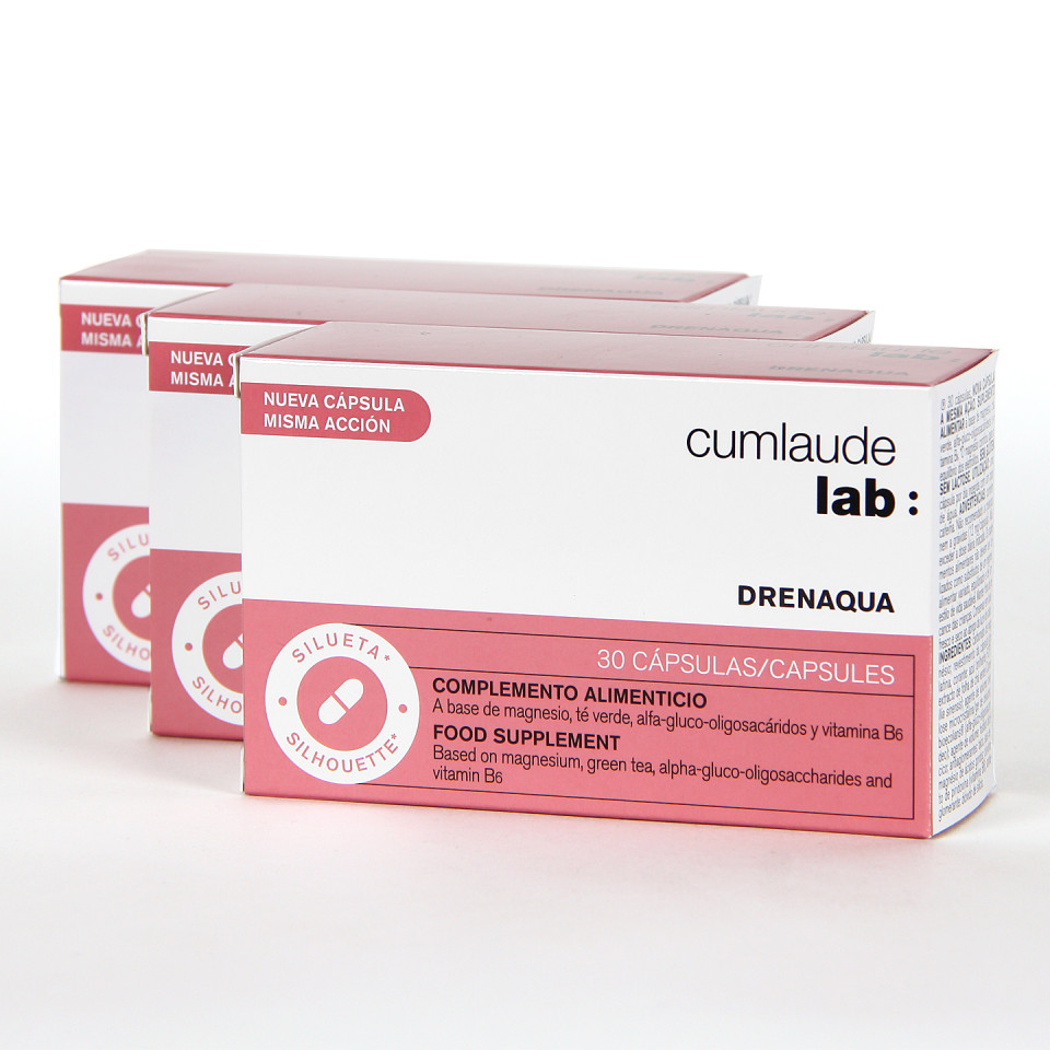 Cumlaude PACK Triplo Drenaqua Cápsulas 20% Descuento | Farmacia Jiménez