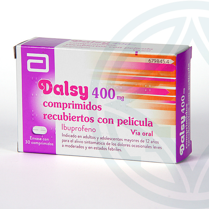 Dalsy 400 mg 30 comprimidos | Analgésico - Antiinflamatorio | Farmacia ...