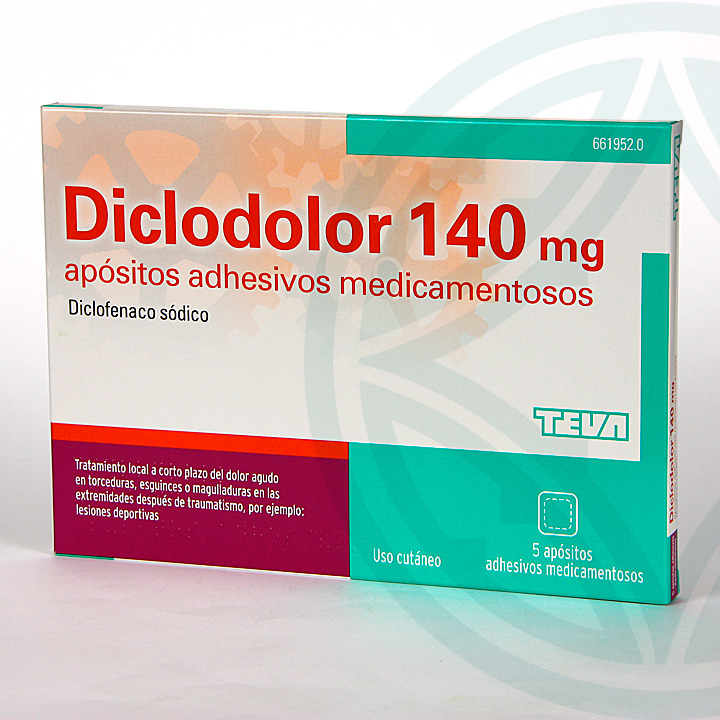 Diclodolor 140 mg 5 apósitos adhesivos | Analgésico tópico | Farmacia ...