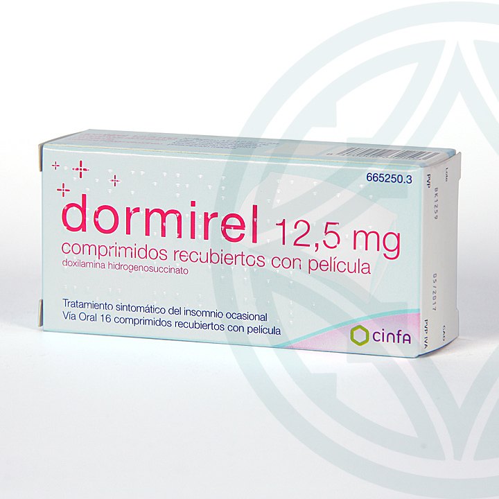Dormirel 12,5 mg 16 comprimidos | Doxilamina | Farmacia Jiménez