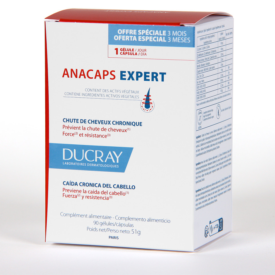 Ducray Anacaps Expert 90 cápsulas | Farmacia Jiménez