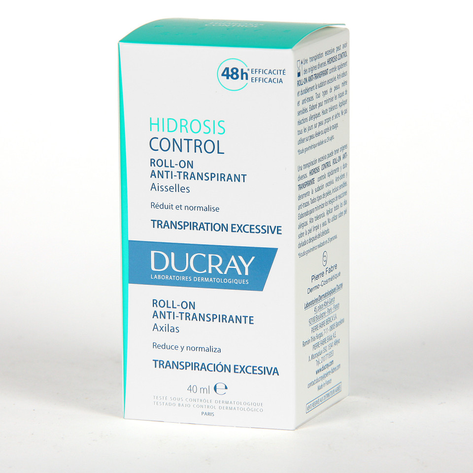 Ducray Hidrosis Control desodorante roll-on 40 ml | Farmacia Jiménez